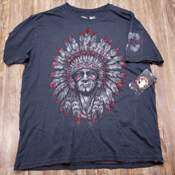 Affliction | Shirts | Nwt Affliction Wabash Ss Tee Distressed Edgy Mma ...